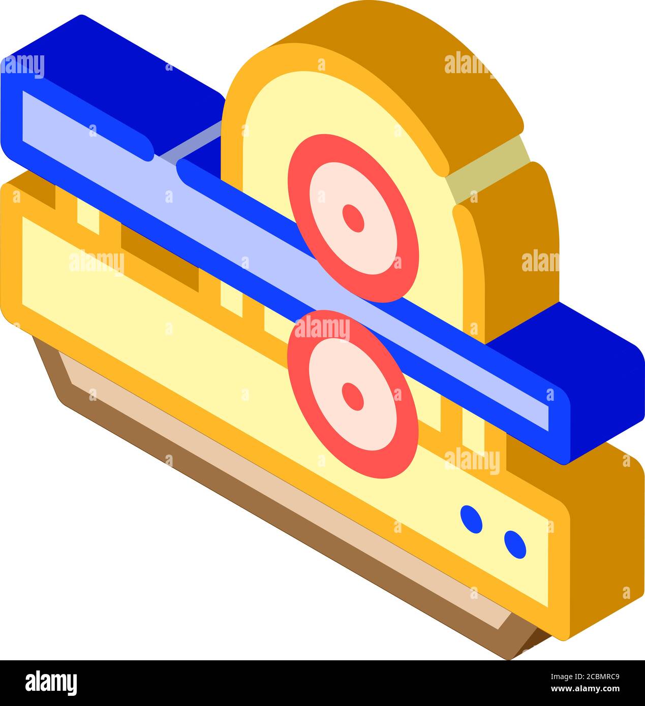 metal rolling isometric icon vector isolated illustration Stock Vector ...