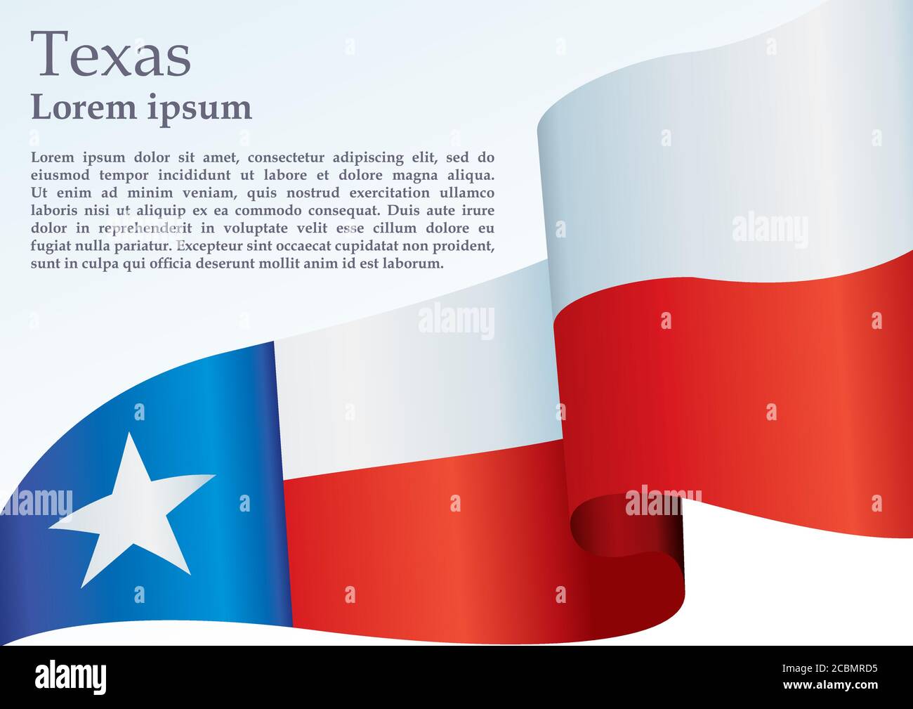 Texas flag. Template for the award, an official document with the flag ...