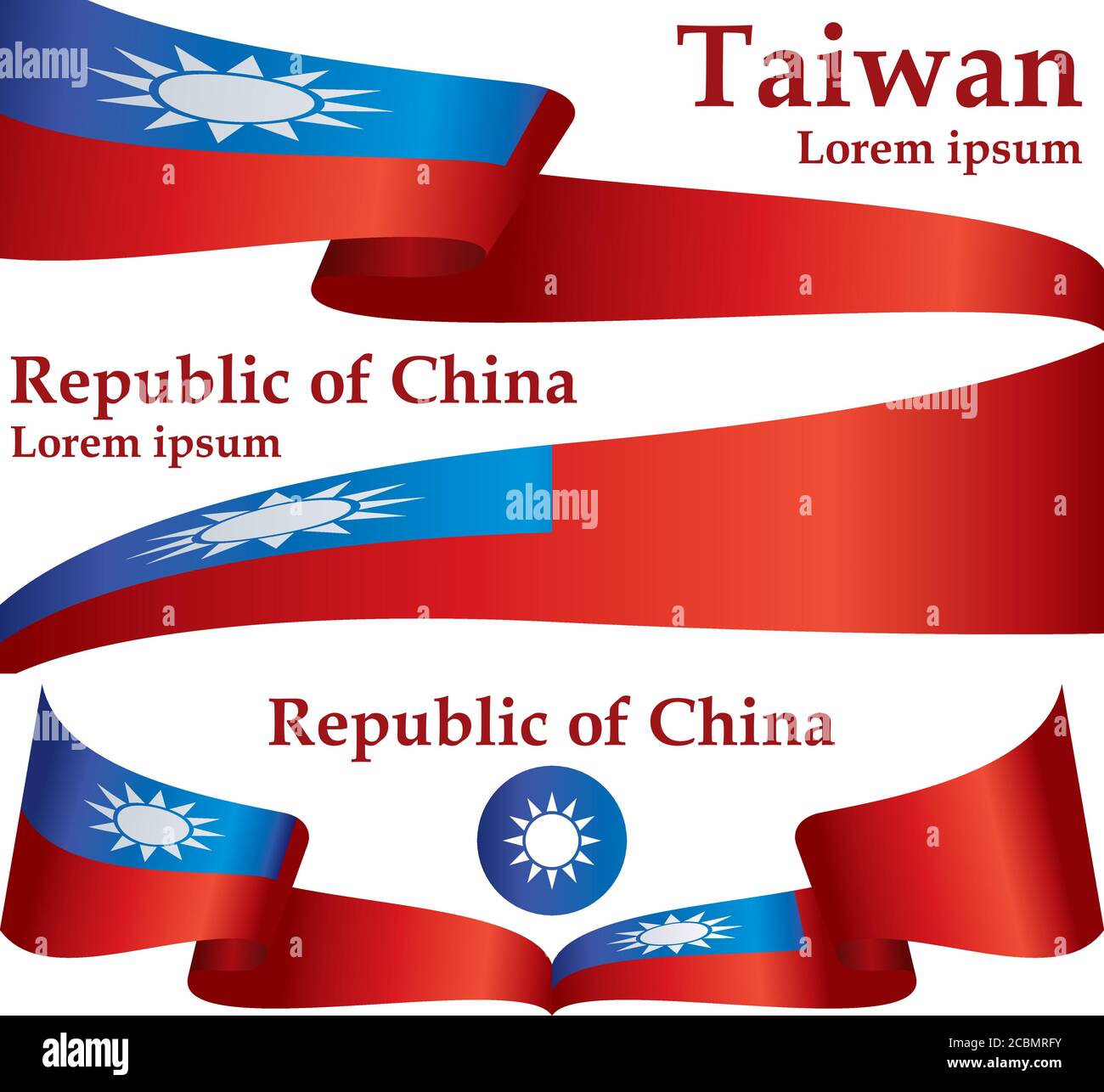 Flag of the Republic of China, Taiwan, officially the Republic of China ...