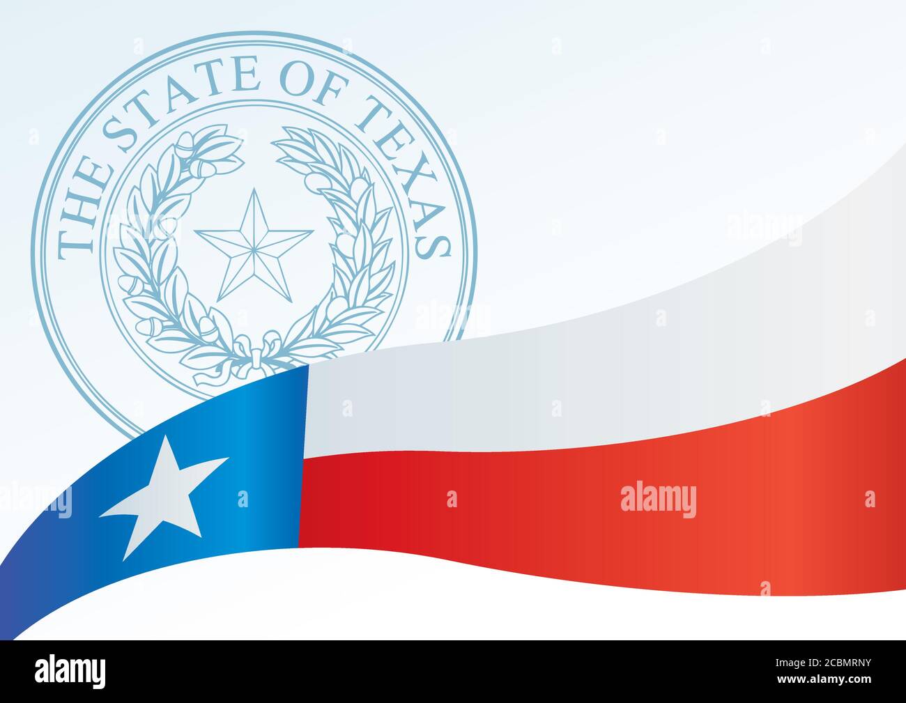 Texas flag. Template for the award, an official document with the flag ...