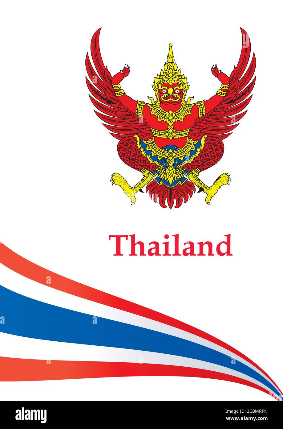 Flag Of Thailand Kingdom Of Thailand Thailand National Flag Vector
