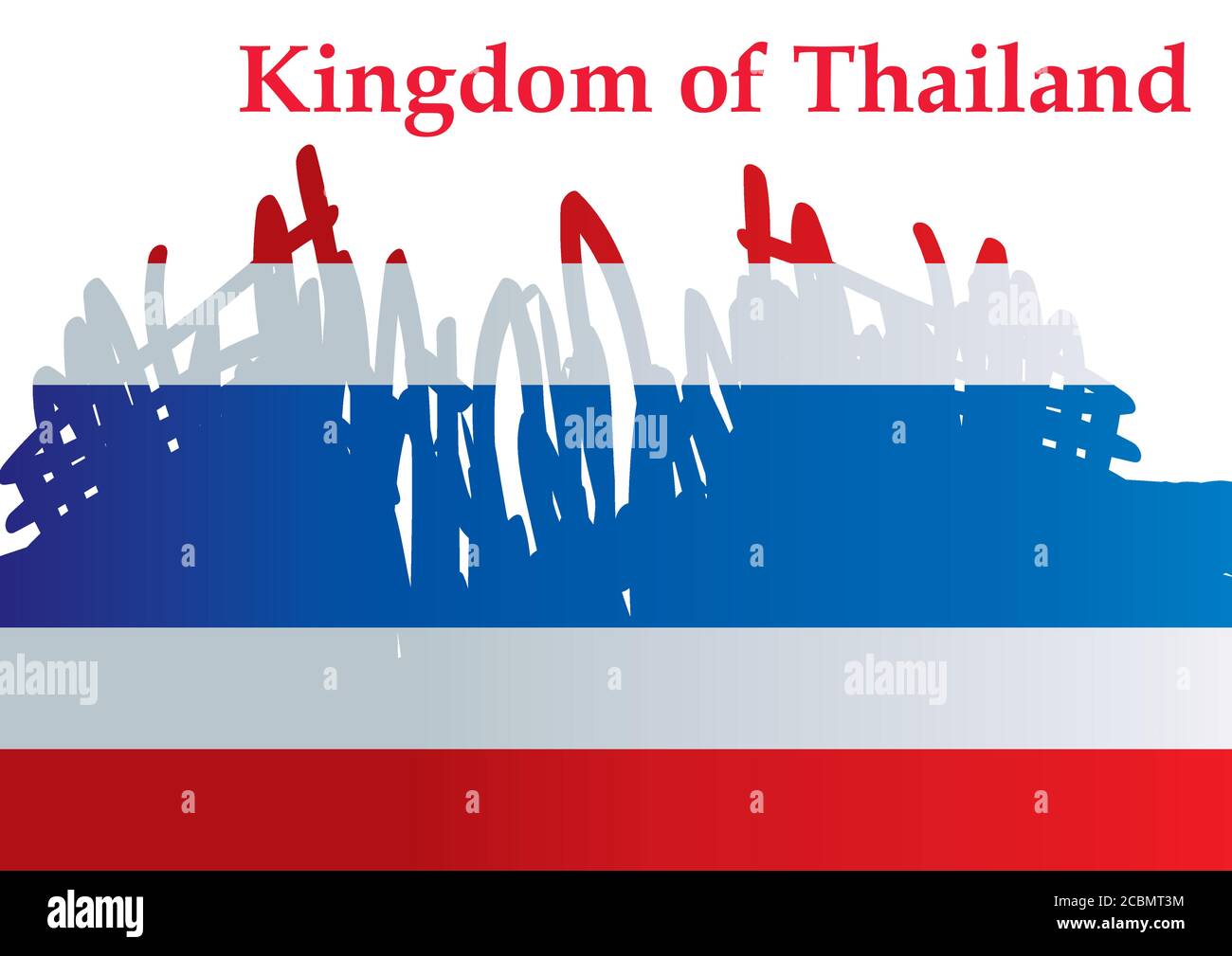 flag of Thailand. Kingdom of Thailand. Thailand national flag. vector ...