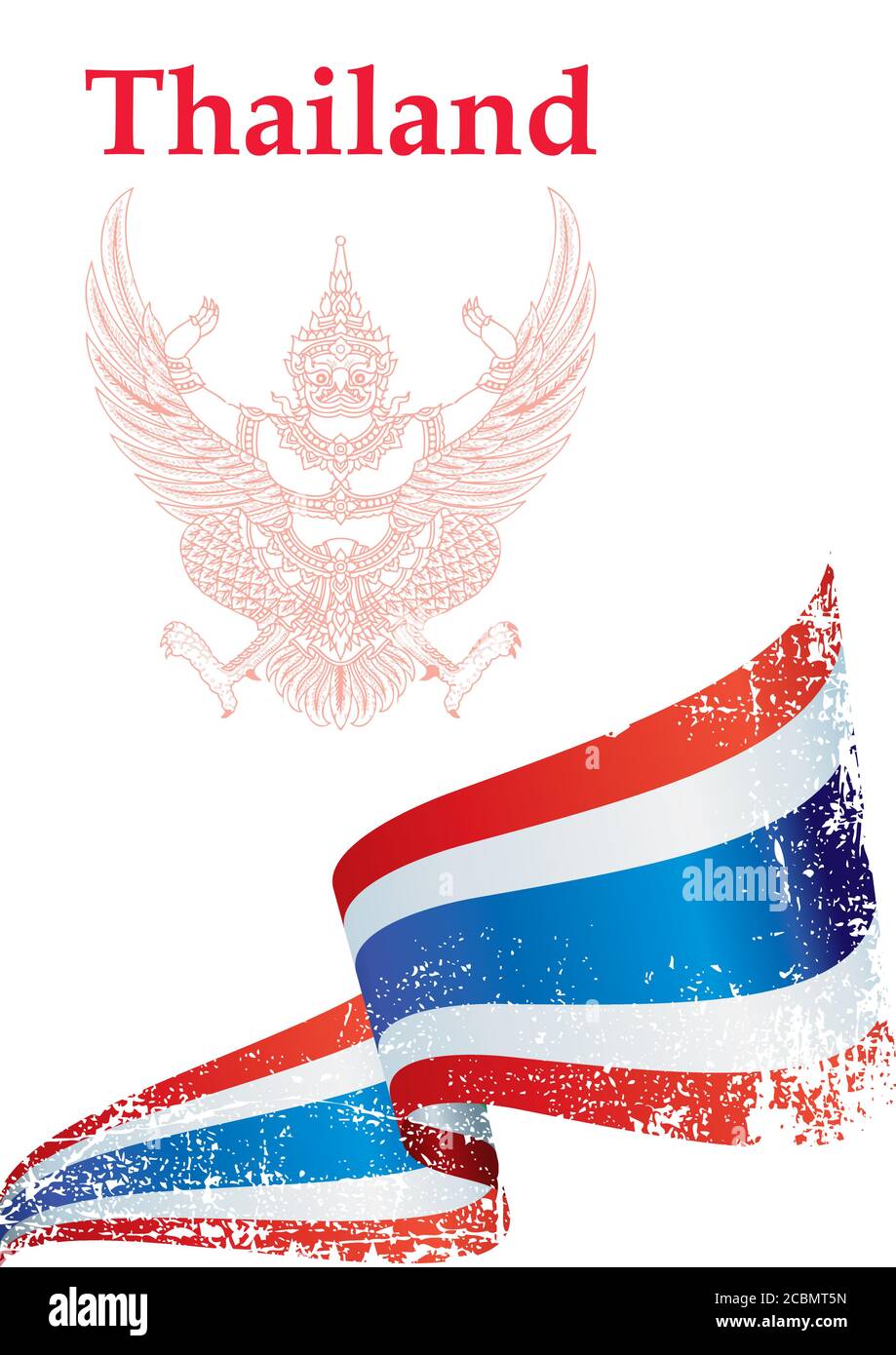 Flag Of Thailand Kingdom Of Thailand Thailand National Flag Vector