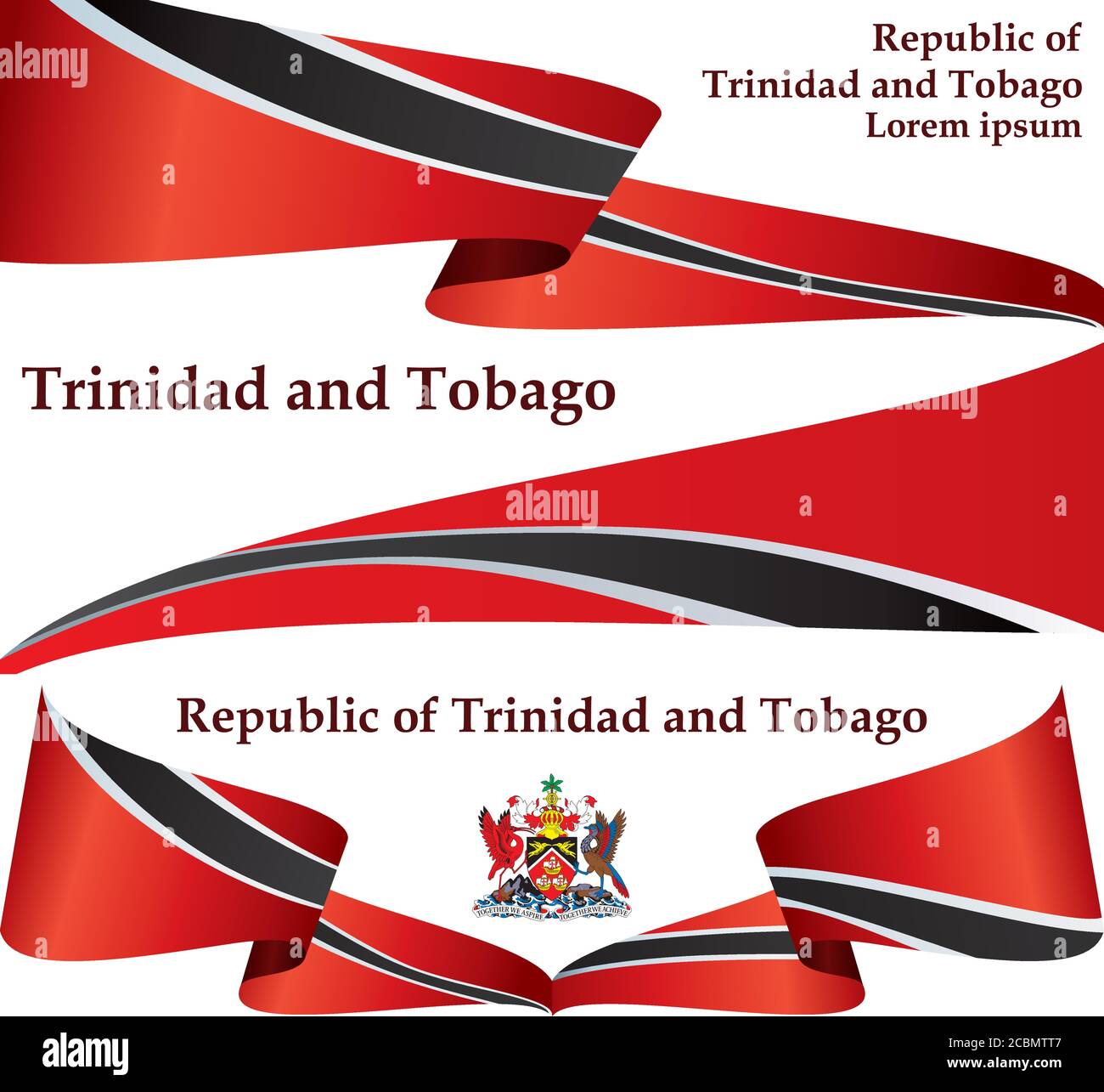 Flag of Trinidad and Tobago, Republic of Trinidad and Tobago. Template ...