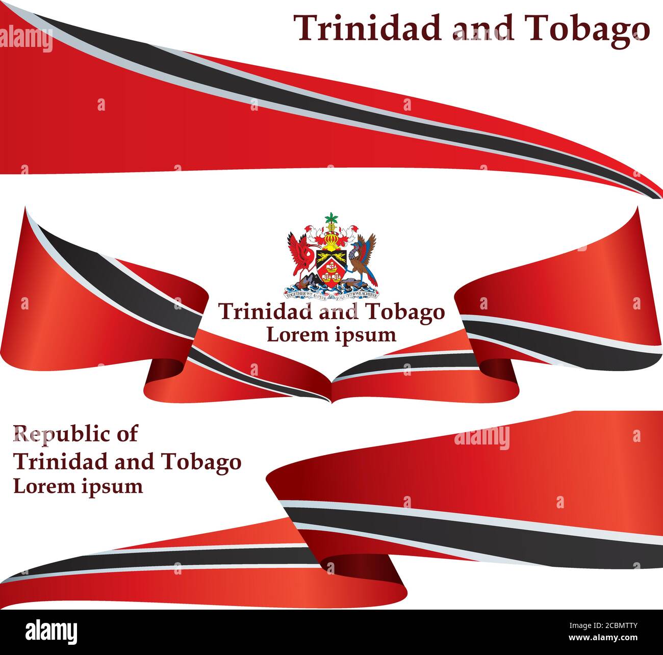 Flag of Trinidad and Tobago, Republic of Trinidad and Tobago. Template ...
