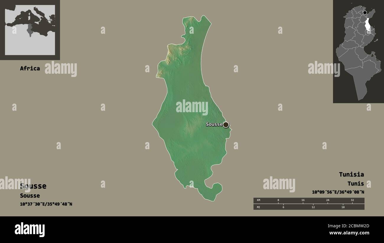 Sousse tunisia map hi-res stock photography and images - Alamy