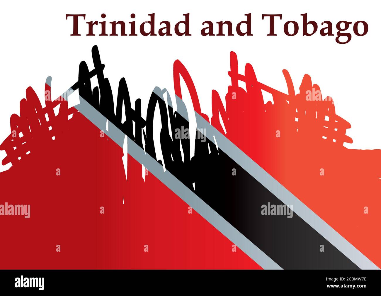 Flag of Trinidad and Tobago, Republic of Trinidad and Tobago. Template ...