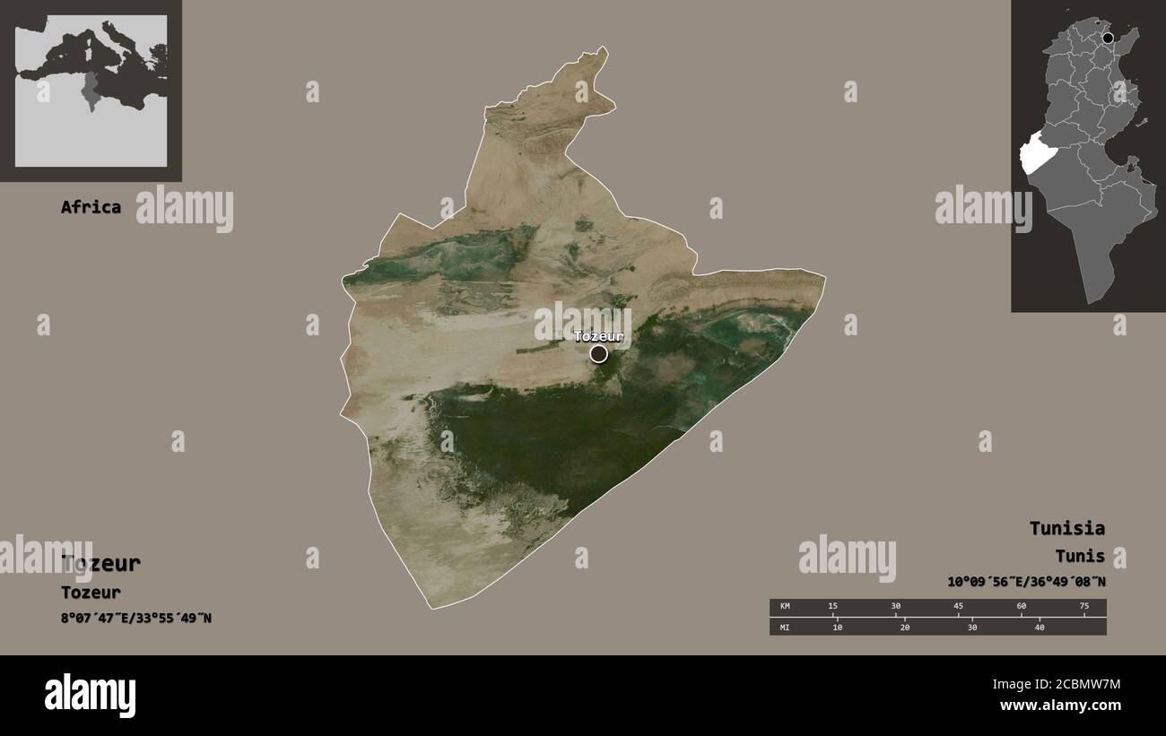Satellite View Of Tunis Map High Resolution Stock Photography and ...