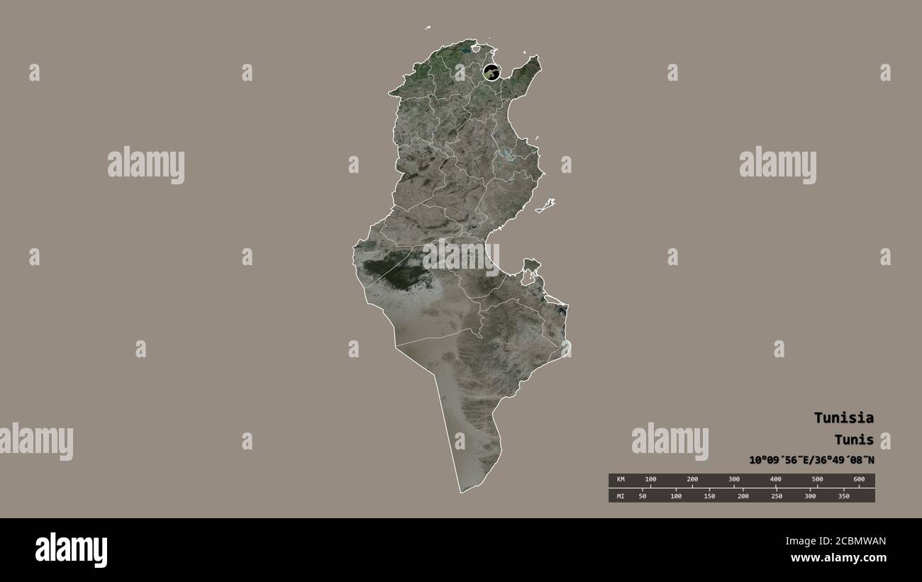 Satellite view of tunis map hi-res stock photography and images - Alamy