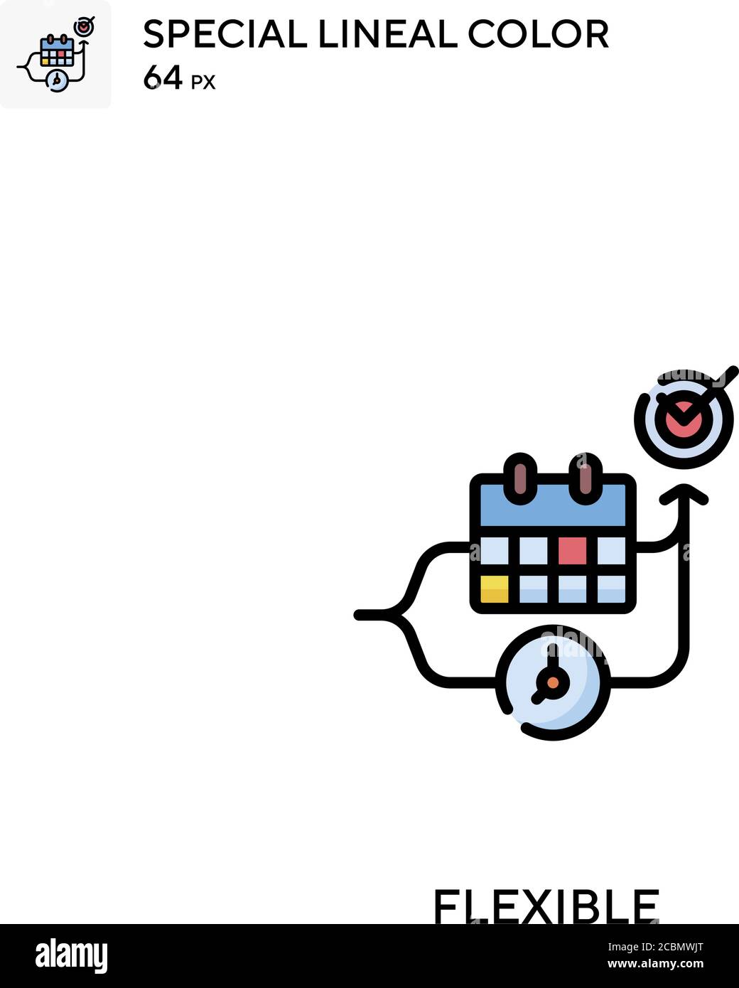 Flexible Special lineal color vector icon. Flexible icons for your ...