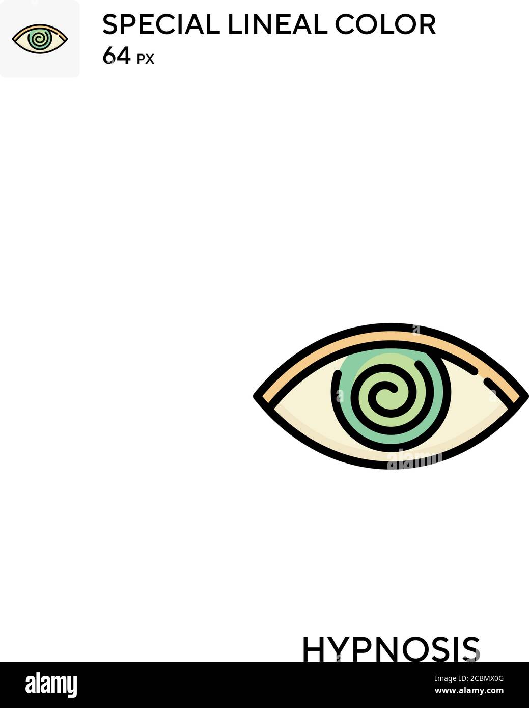 Hypnosis Special lineal color vector icon. Hypnosis icons for your ...
