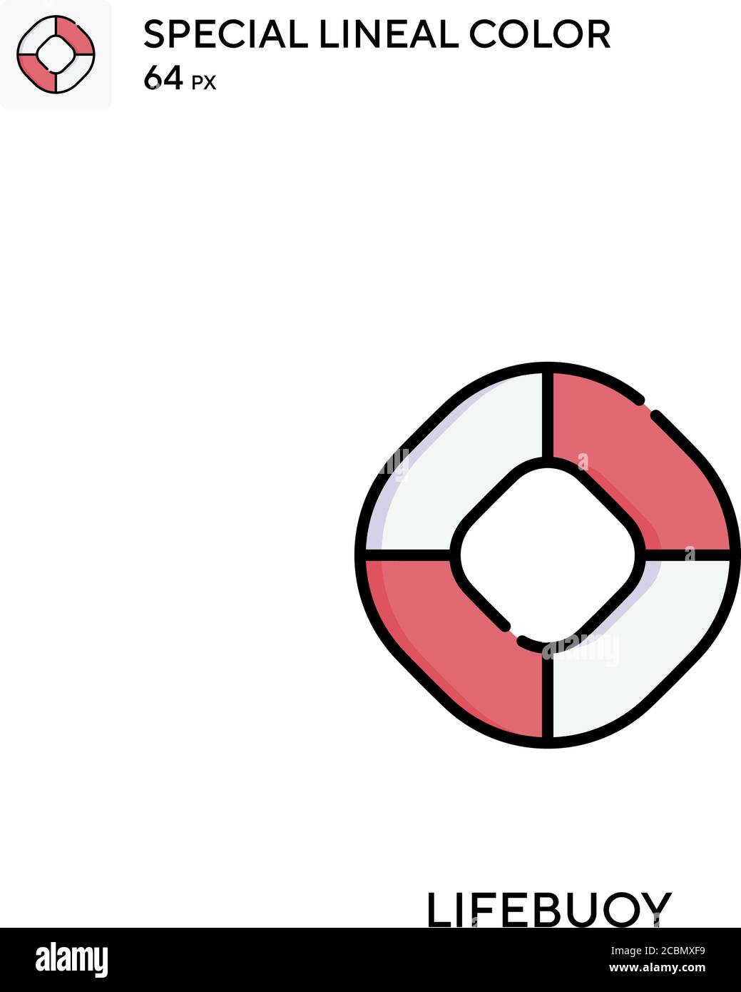 Lifebuoy Special lineal color vector icon. Lifebuoy icons for your ...