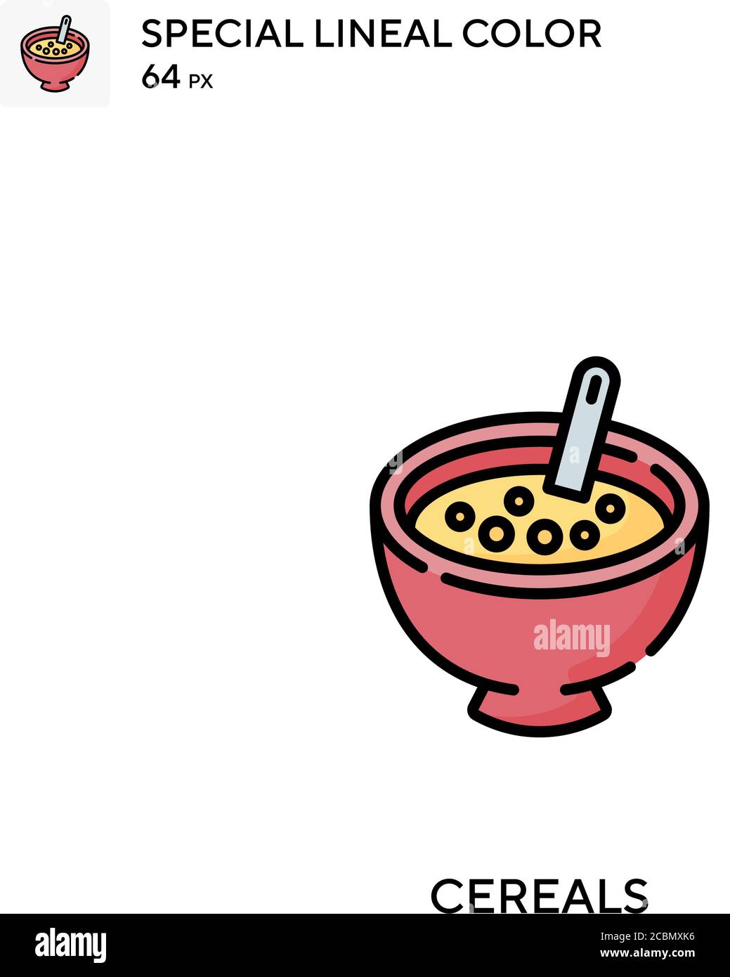 Cereals Special lineal color vector icon. Cereals icons for your business project Stock Vector ...