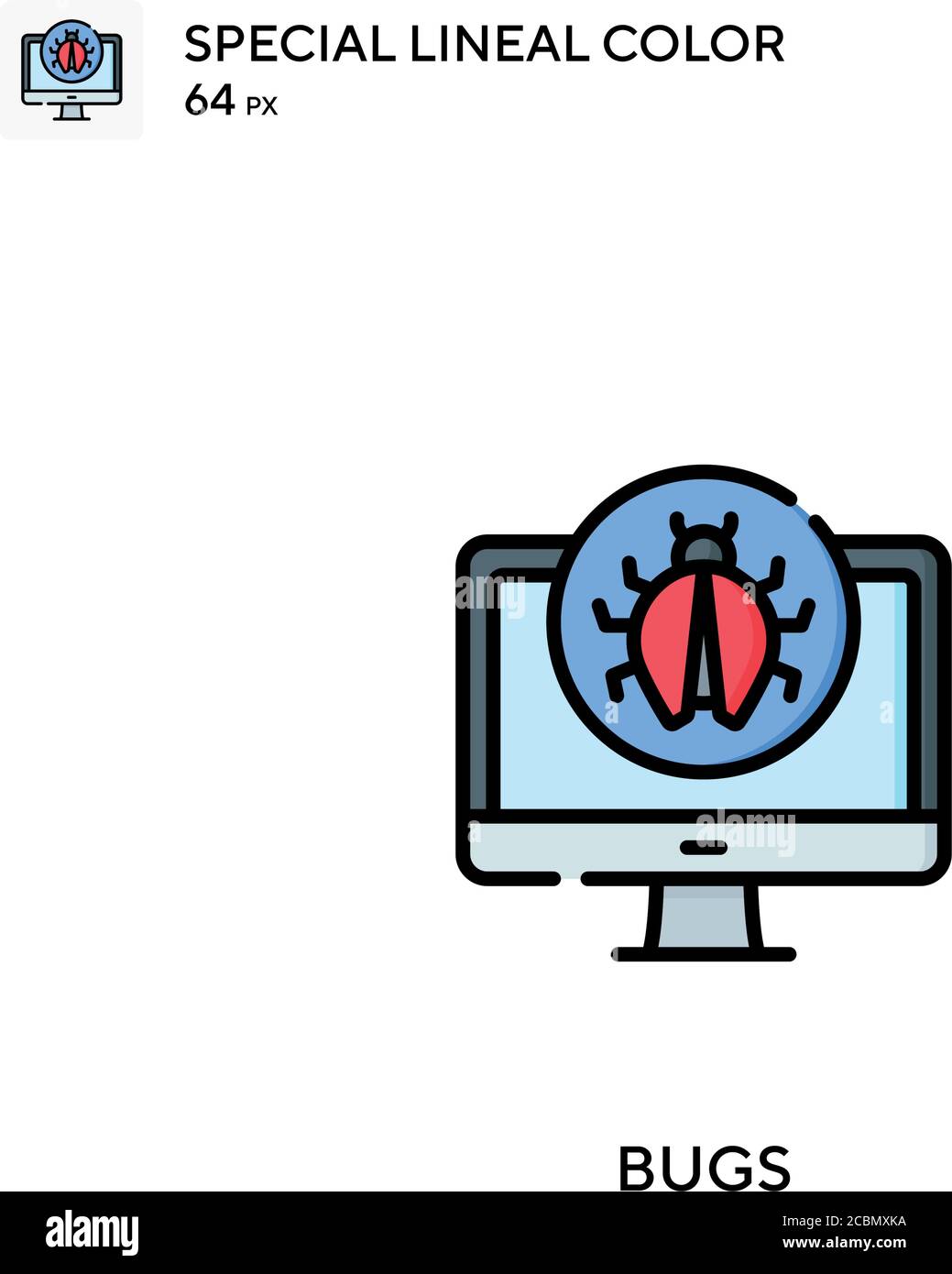 Bugs Special lineal color vector icon. Bugs icons for your business ...
