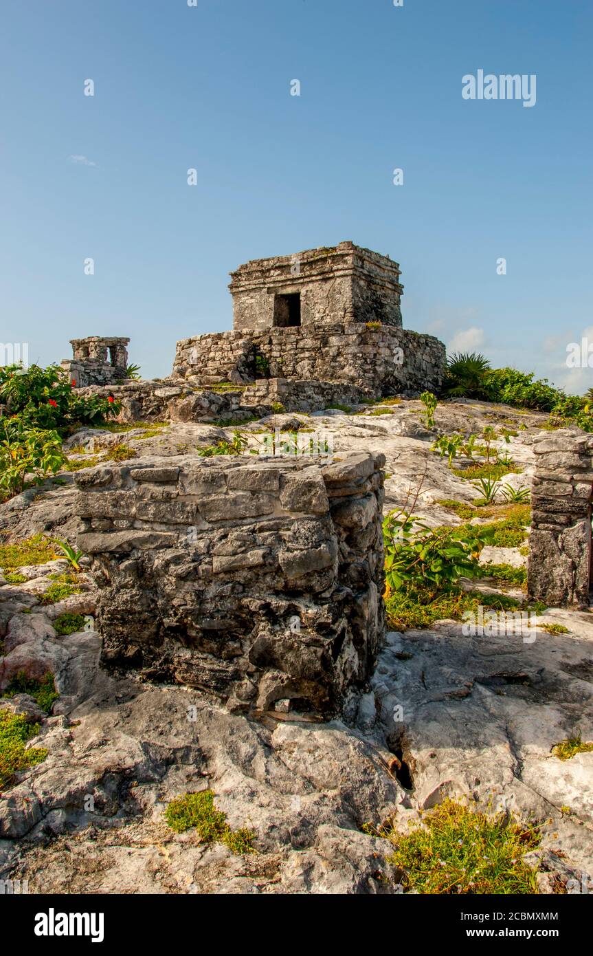 View of the Templo del Dios del Viento (Temple of the God of Wind) in ...