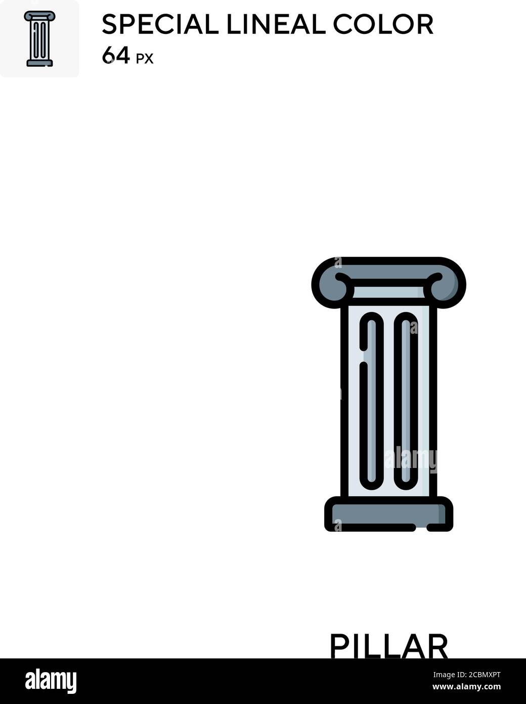 Pillar Special lineal color vector icon. Pillar icons for your business ...