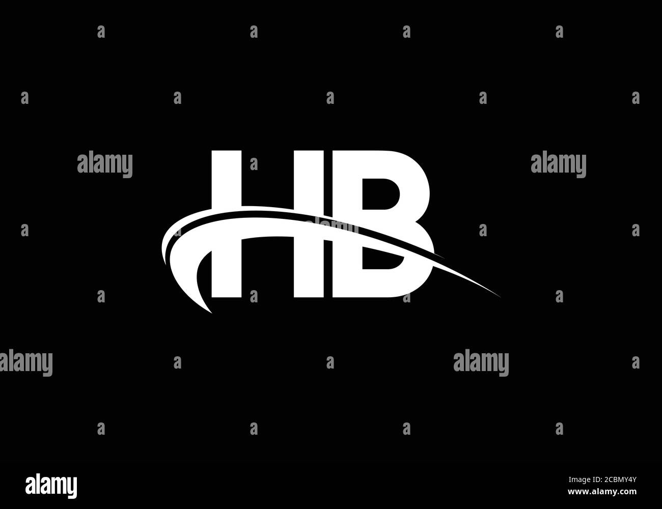 H B Initial Letter Logo design, Graphic Alphabet Symbol for Corporate ...