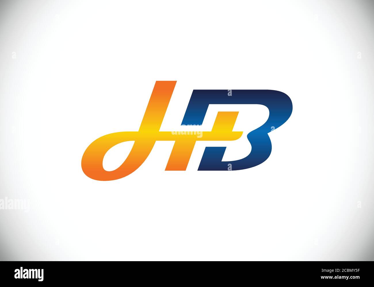 H B Initial Letter Logo design, Graphic Alphabet Symbol for Corporate ...