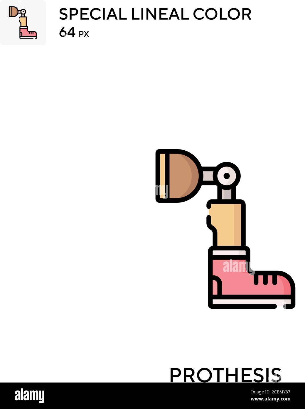 Prothesis Special lineal color vector icon. Prothesis icons for your business project Stock ...