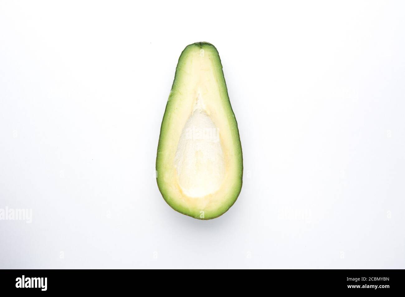 Top view single avocado hi-res stock photography and images - Alamy