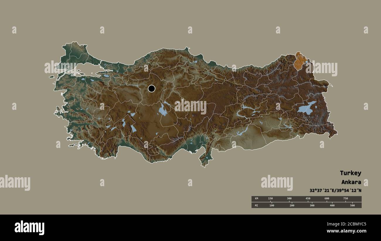 Map of ardahan hi-res stock photography and images - Alamy