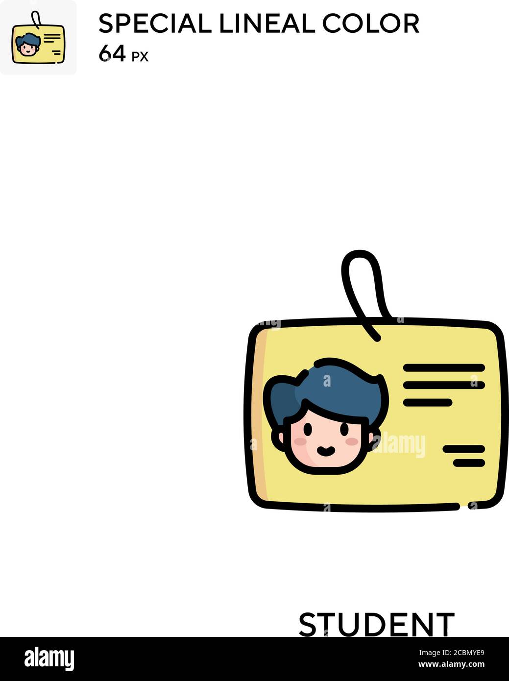 Student Special lineal color vector icon. Student icons for your ...