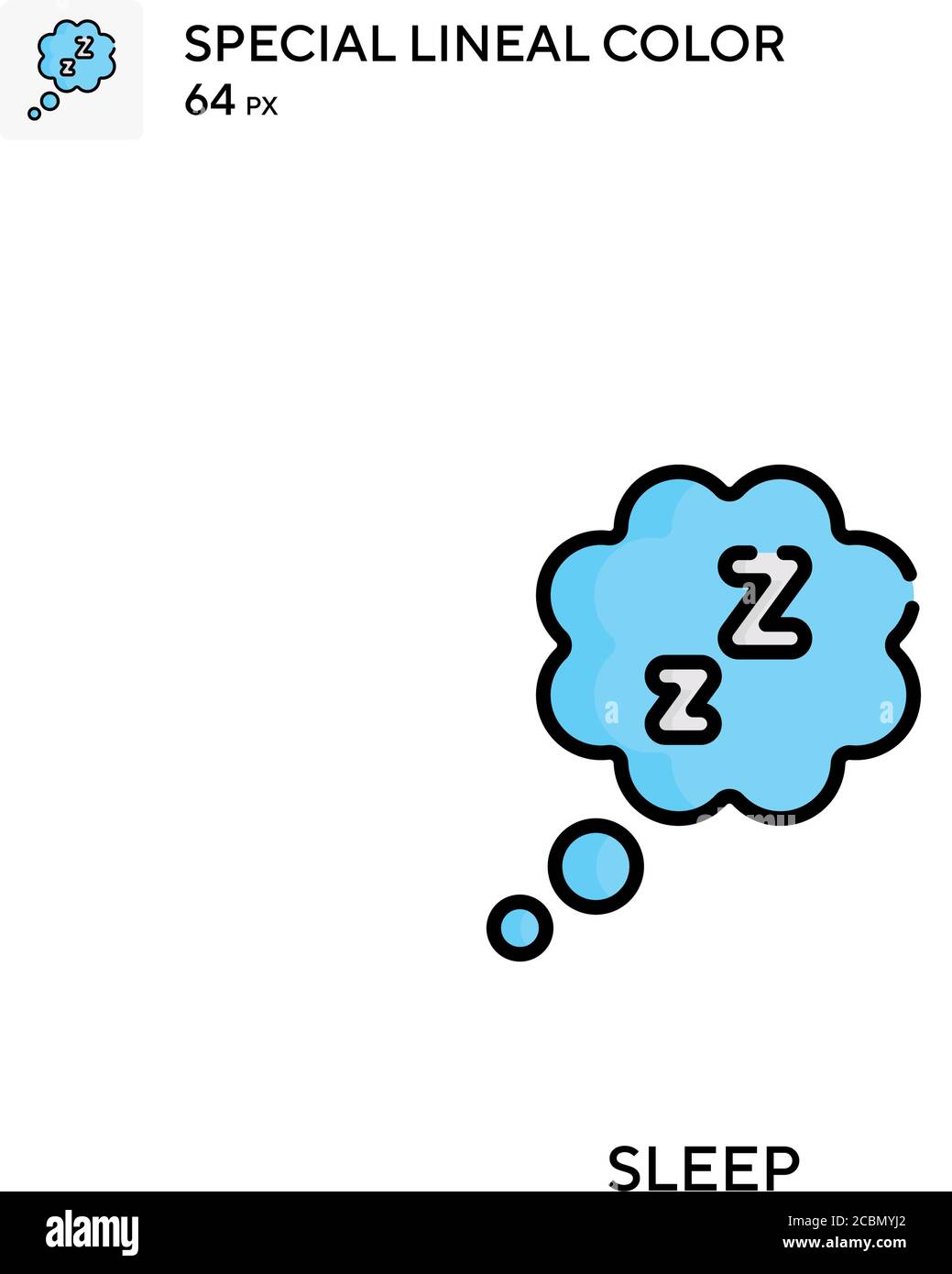 Sleep Special lineal color vector icon. Sleep icons for your business ...