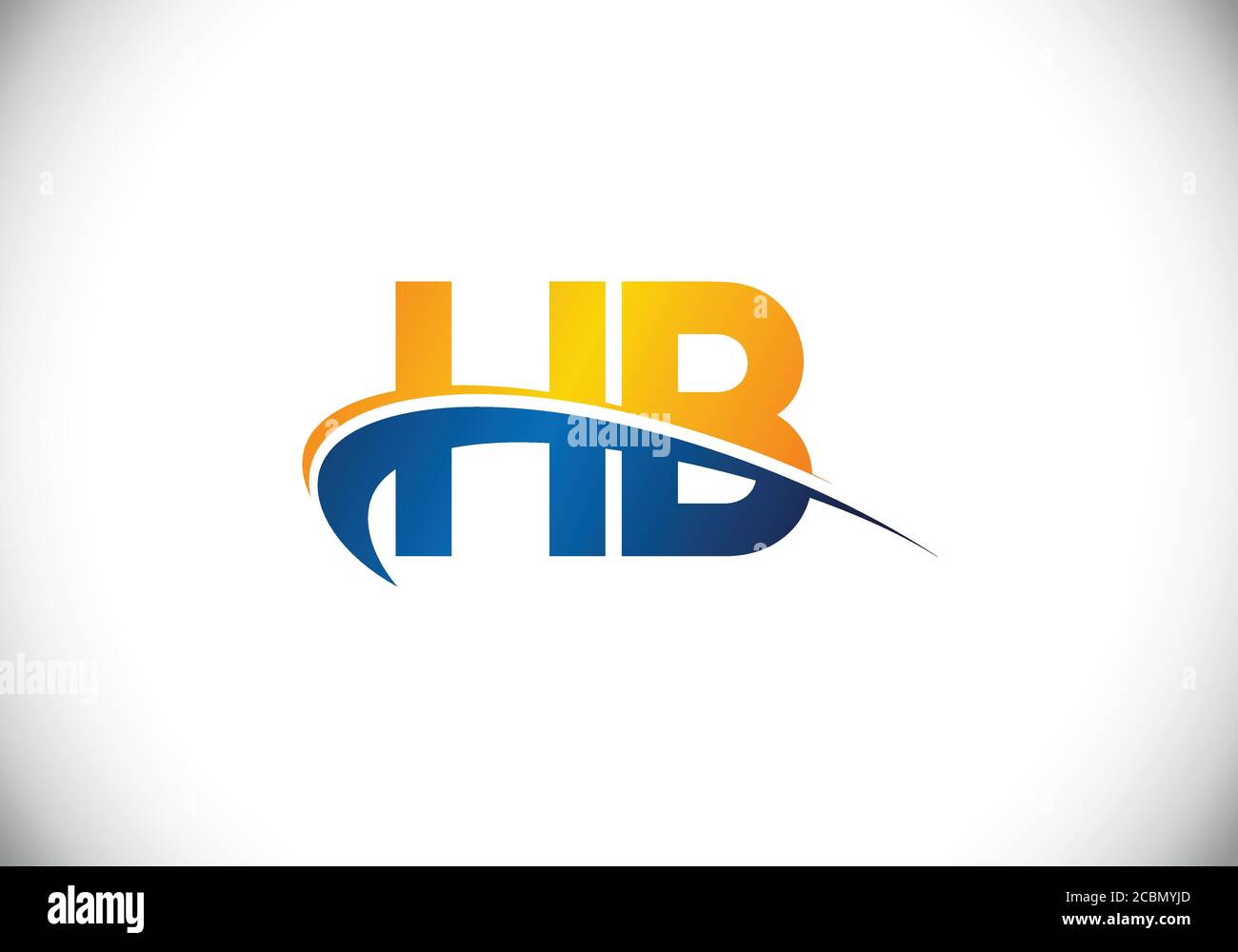 H B Initial Letter Logo design, Graphic Alphabet Symbol for Corporate ...