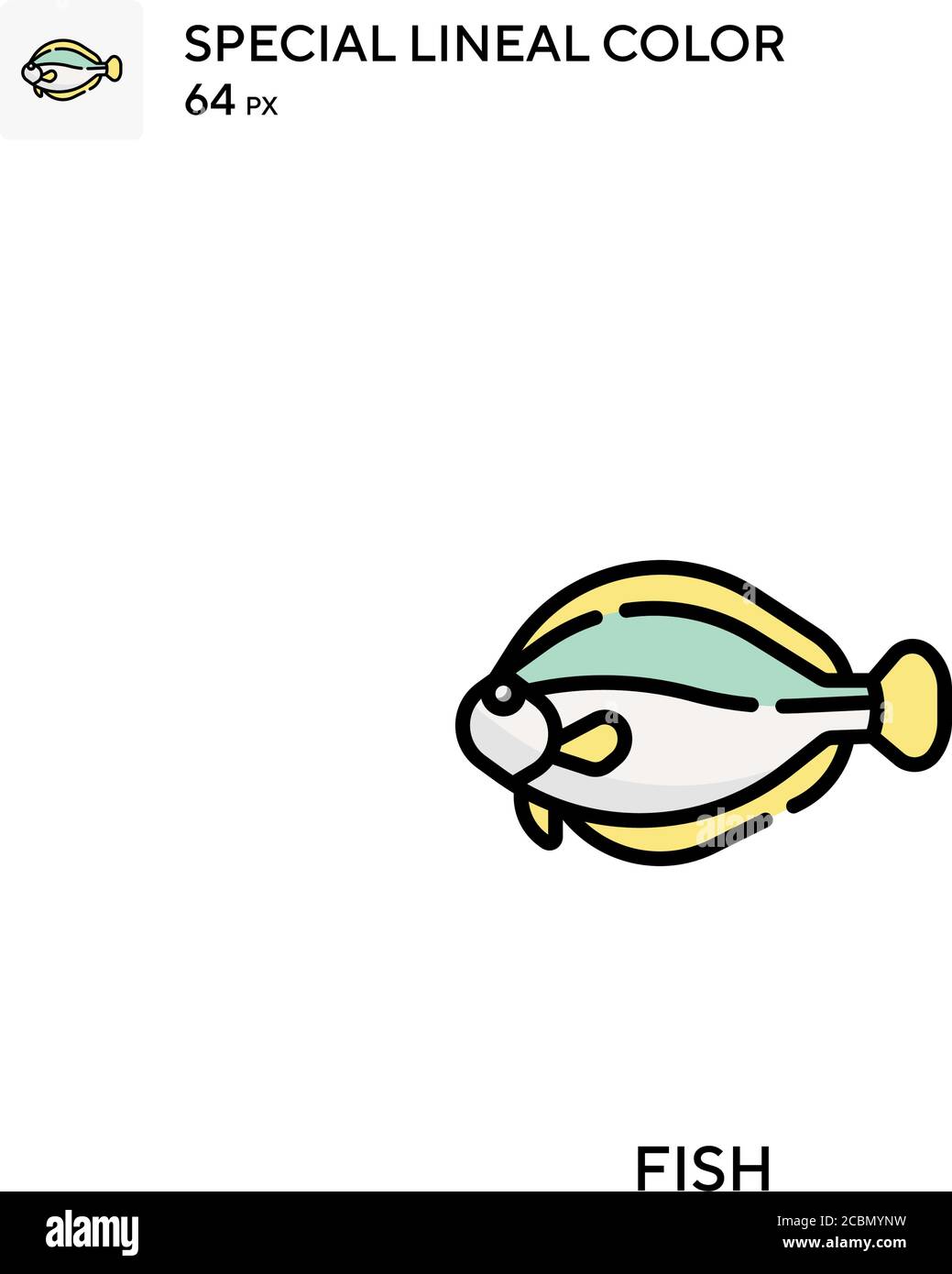 Fish Special lineal color vector icon. Fish icons for your business ...