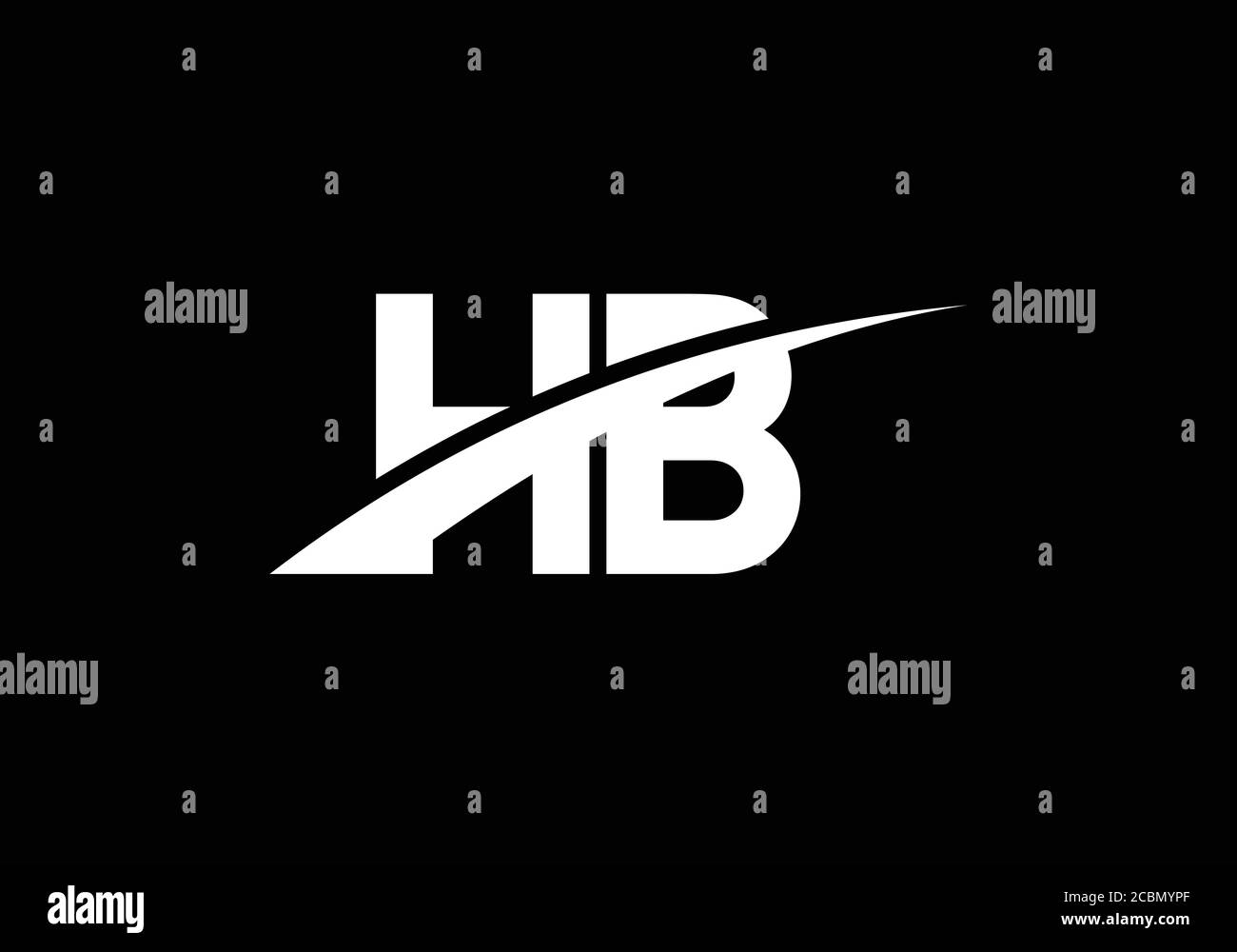 H B Initial Letter Logo design, Graphic Alphabet Symbol for Corporate ...