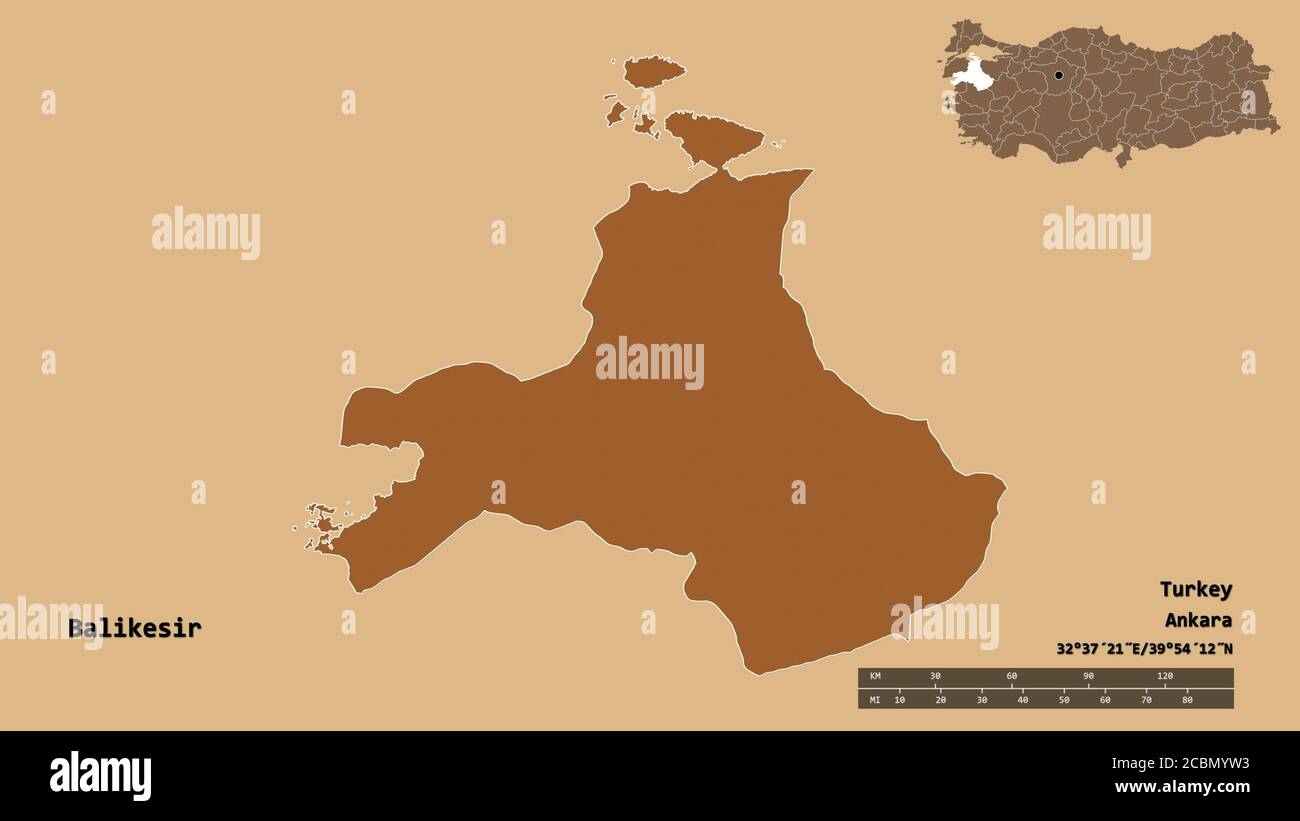 Map of balikesir hi-res stock photography and images - Alamy