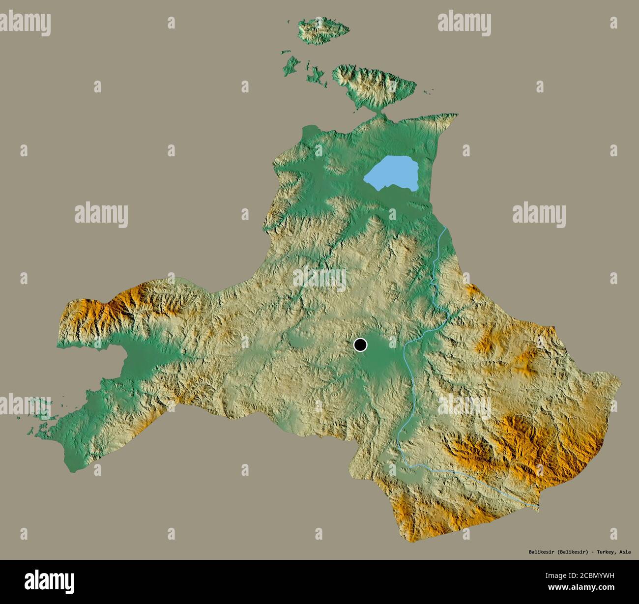 Map of balikesir hi-res stock photography and images - Alamy