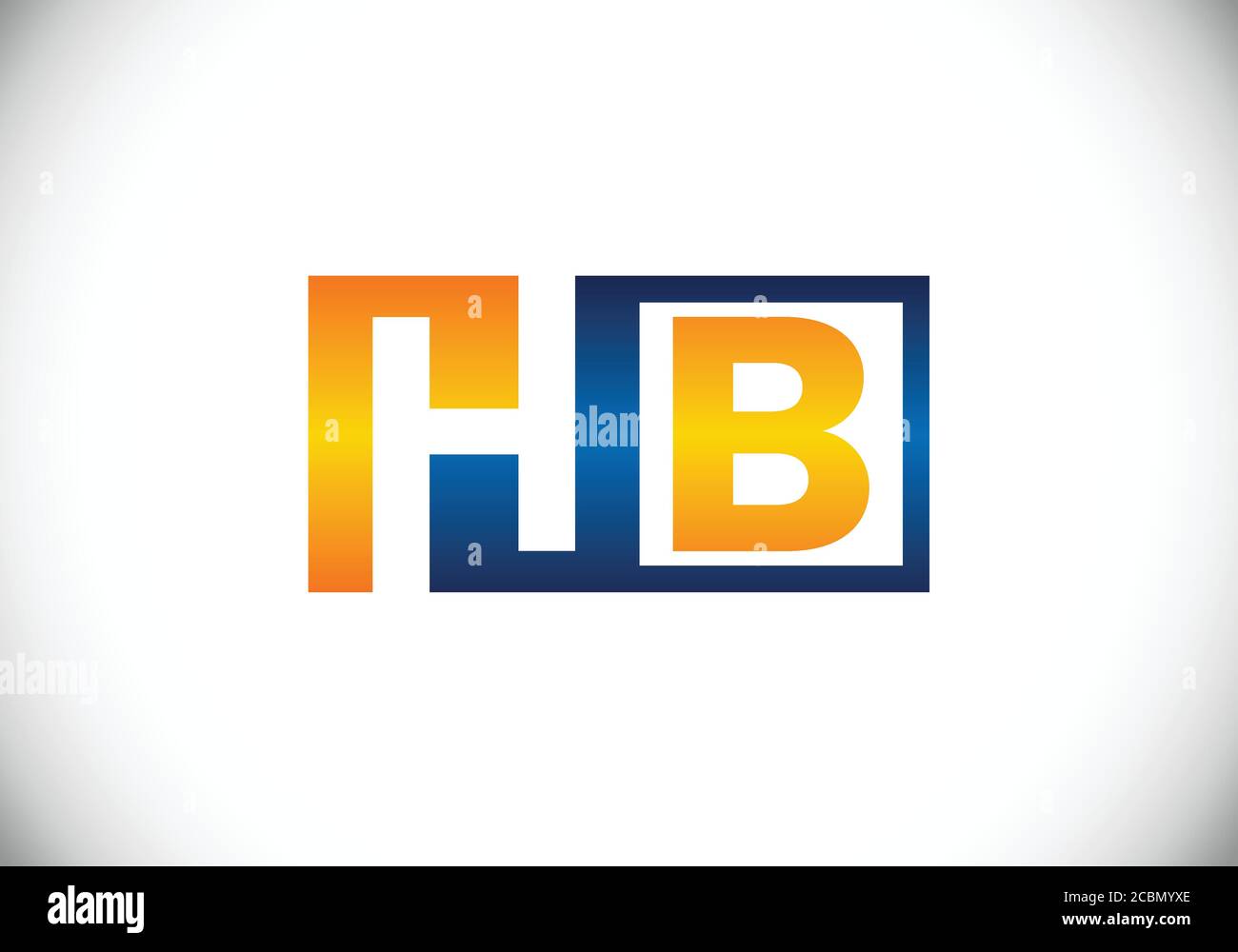 H B Initial Letter Logo design, Graphic Alphabet Symbol for Corporate ...
