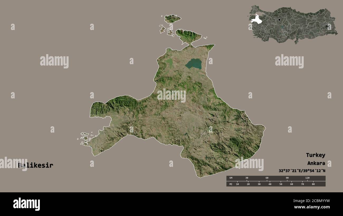 Map of balikesir hi-res stock photography and images - Alamy