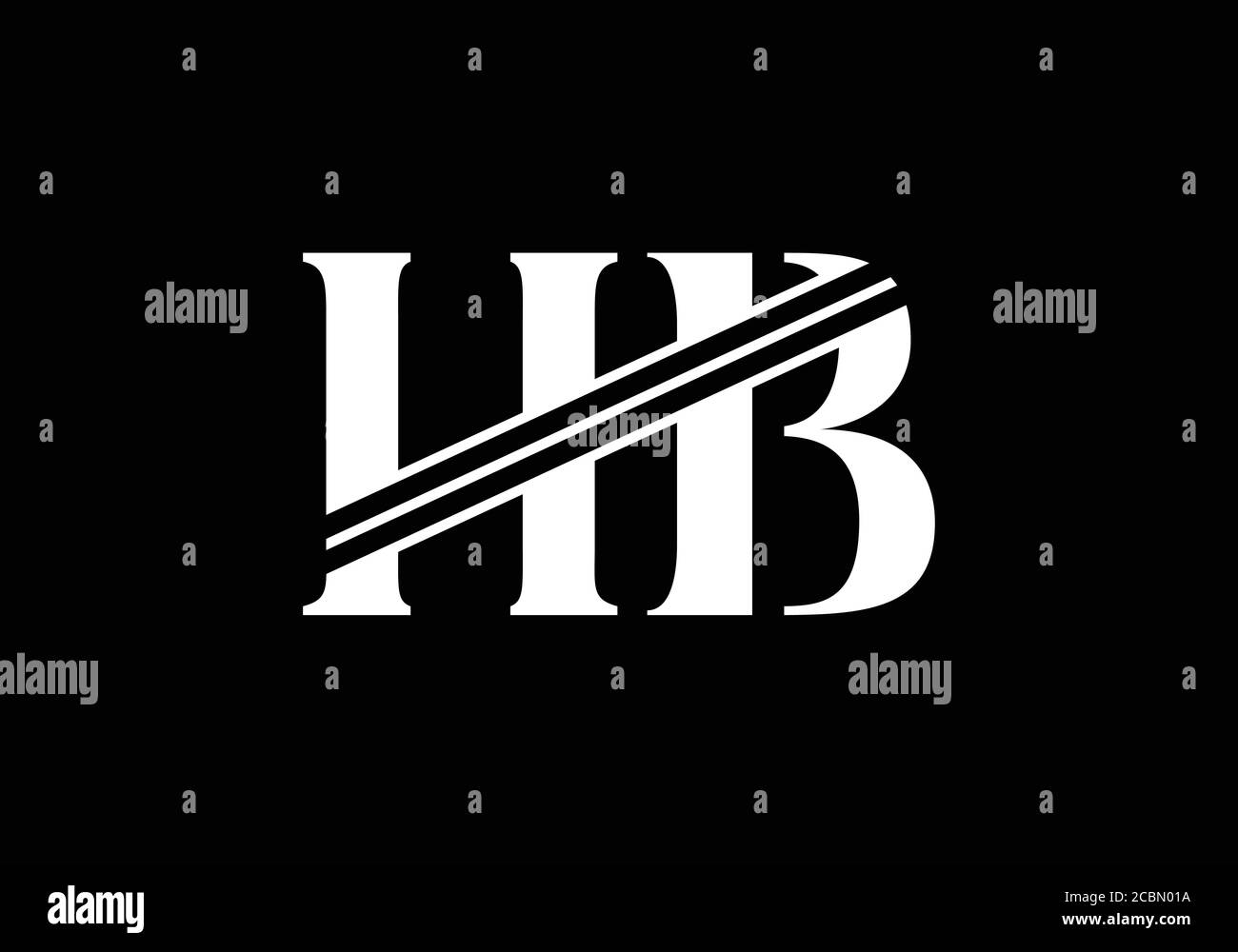H B Initial Letter Logo design, Graphic Alphabet Symbol for Corporate ...
