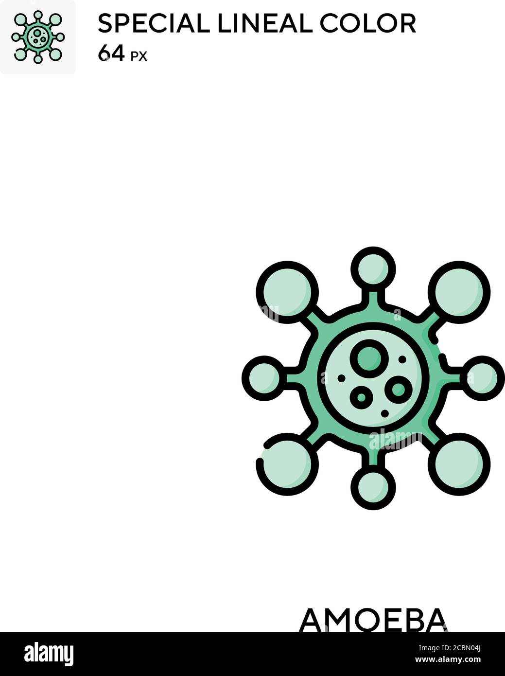 Amoeba Special lineal color vector icon. Amoeba icons for your business project Stock Vector ...