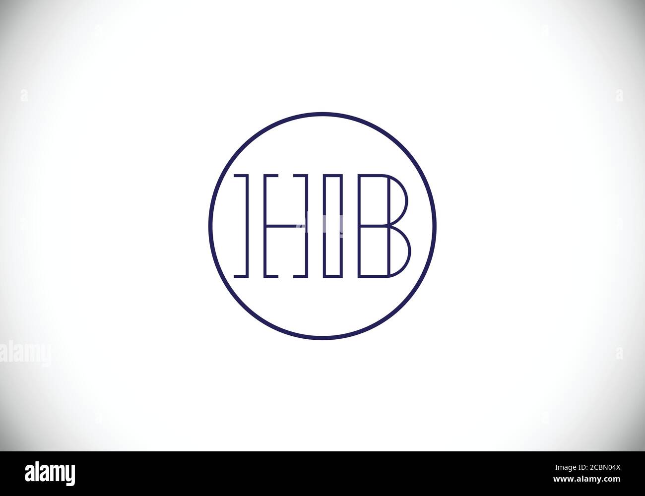 H B Initial Letter Logo design, Graphic Alphabet Symbol for Corporate ...