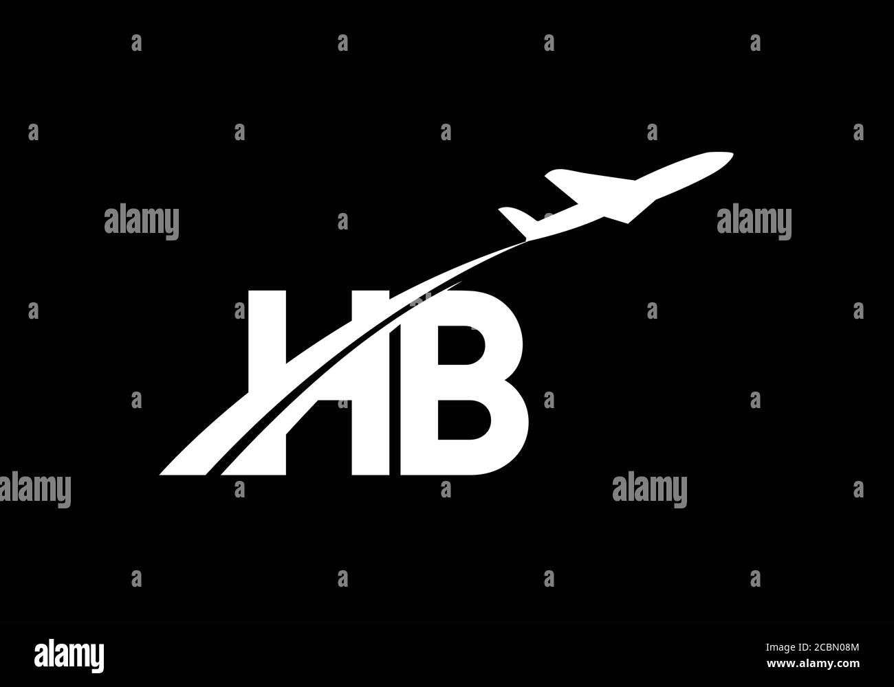 H B Initial Letter Logo design, Graphic Alphabet Symbol for Corporate ...