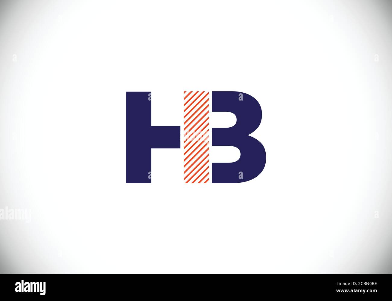 H B Initial Letter Logo design, Graphic Alphabet Symbol for Corporate ...