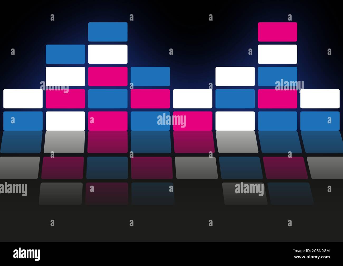 Blue visualizer hi-res stock photography and images - Alamy