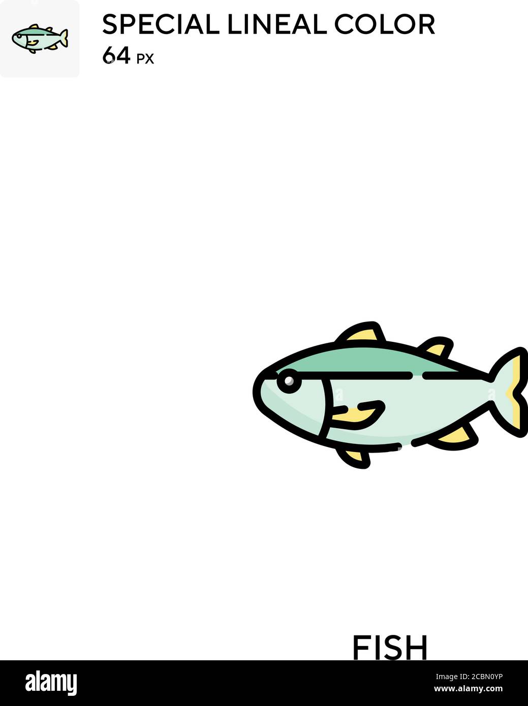 Fish Special lineal color vector icon. Fish icons for your business ...