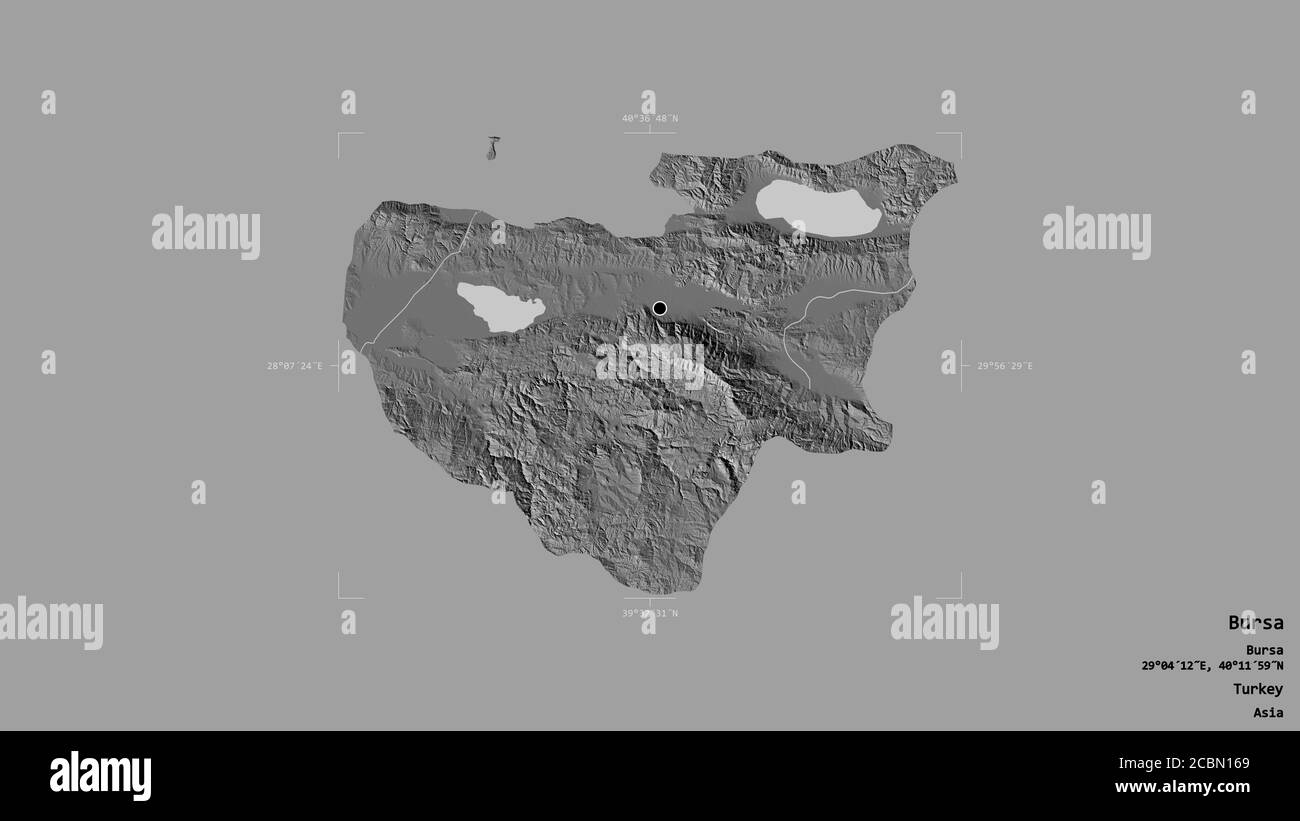Bursa on a map hi-res stock photography and images - Alamy