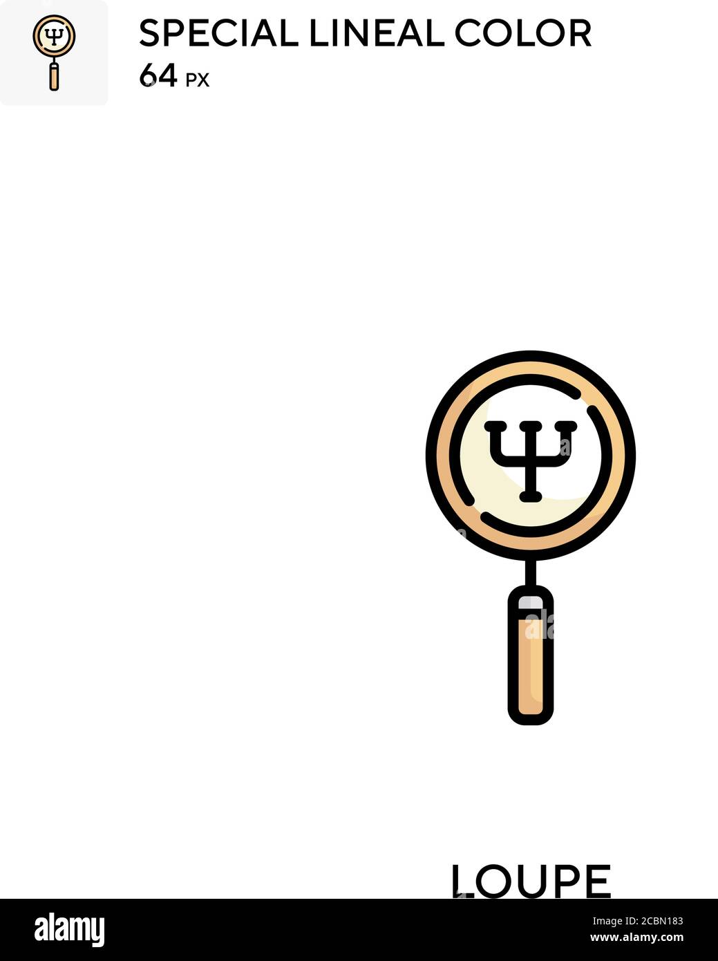 Loupe Special lineal color vector icon. Loupe icons for your business project Stock Vector Image ...