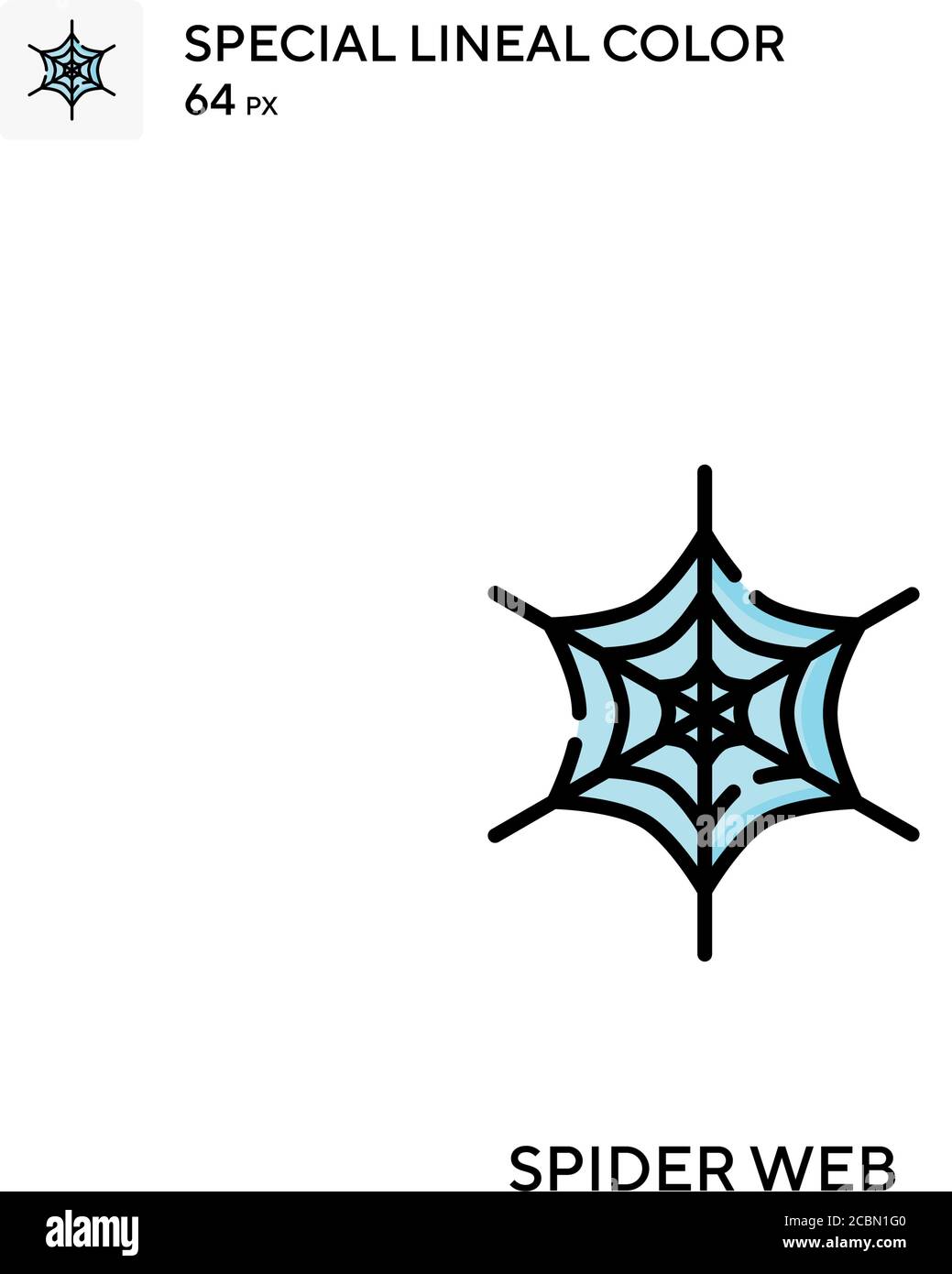 Spider web Special lineal color vector icon. Spider web icons for your ...