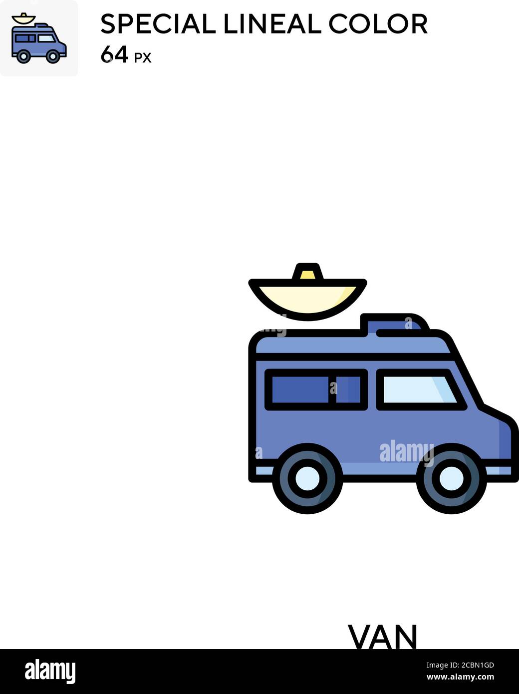 Van Special lineal color vector icon. Van icons for your business ...