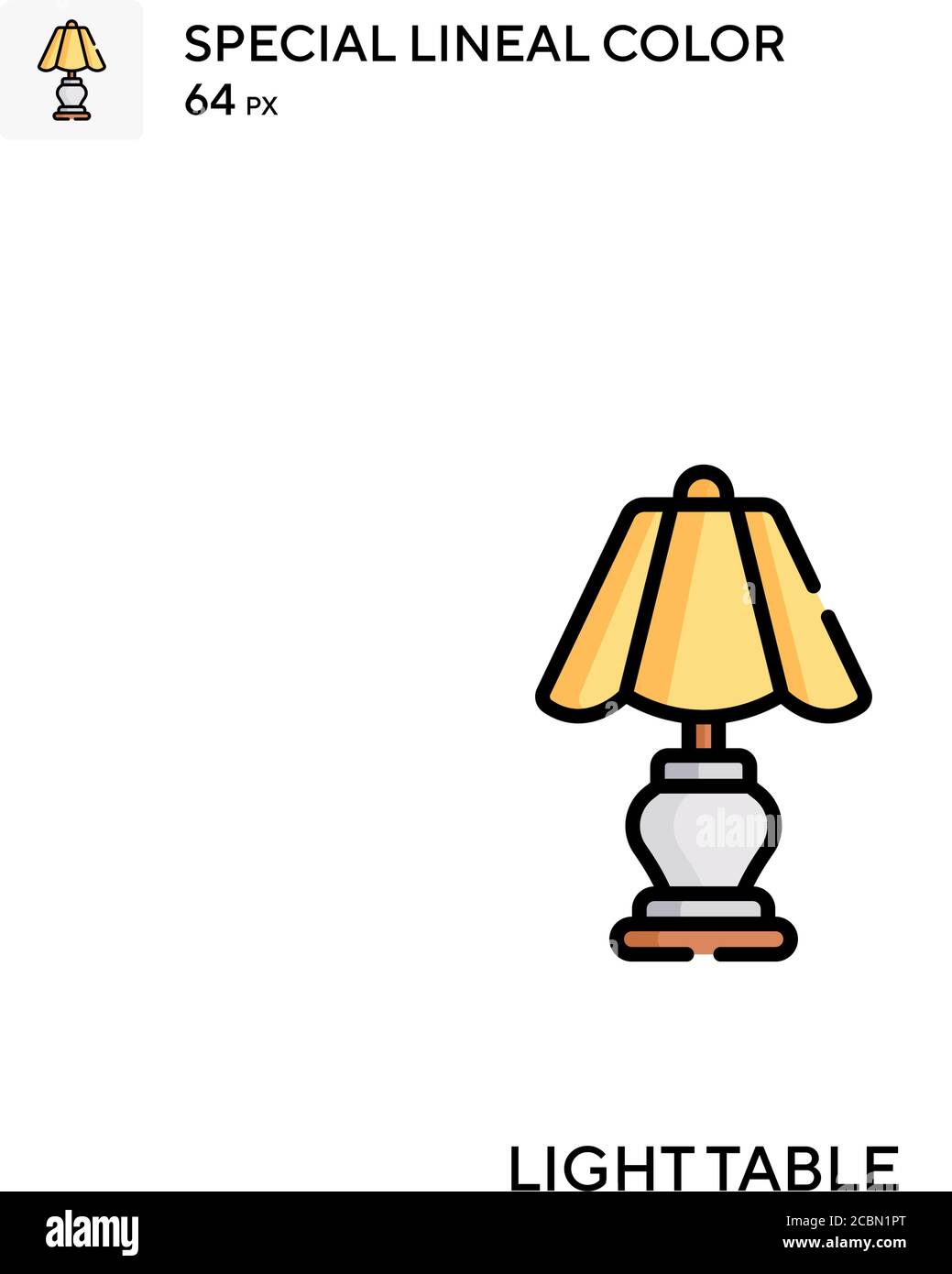 Light table Special lineal color vector icon. Light table icons for ...