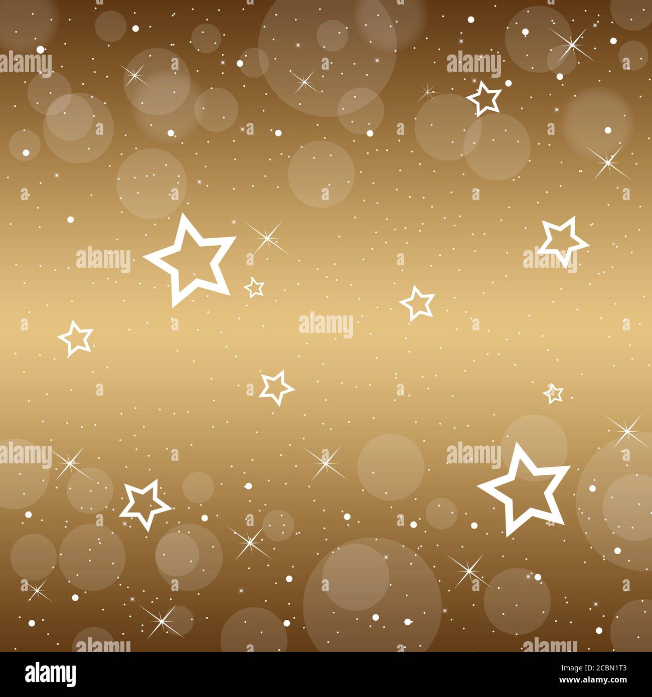 Illustration of shining stars on a gold background Stock Photo - Alamy