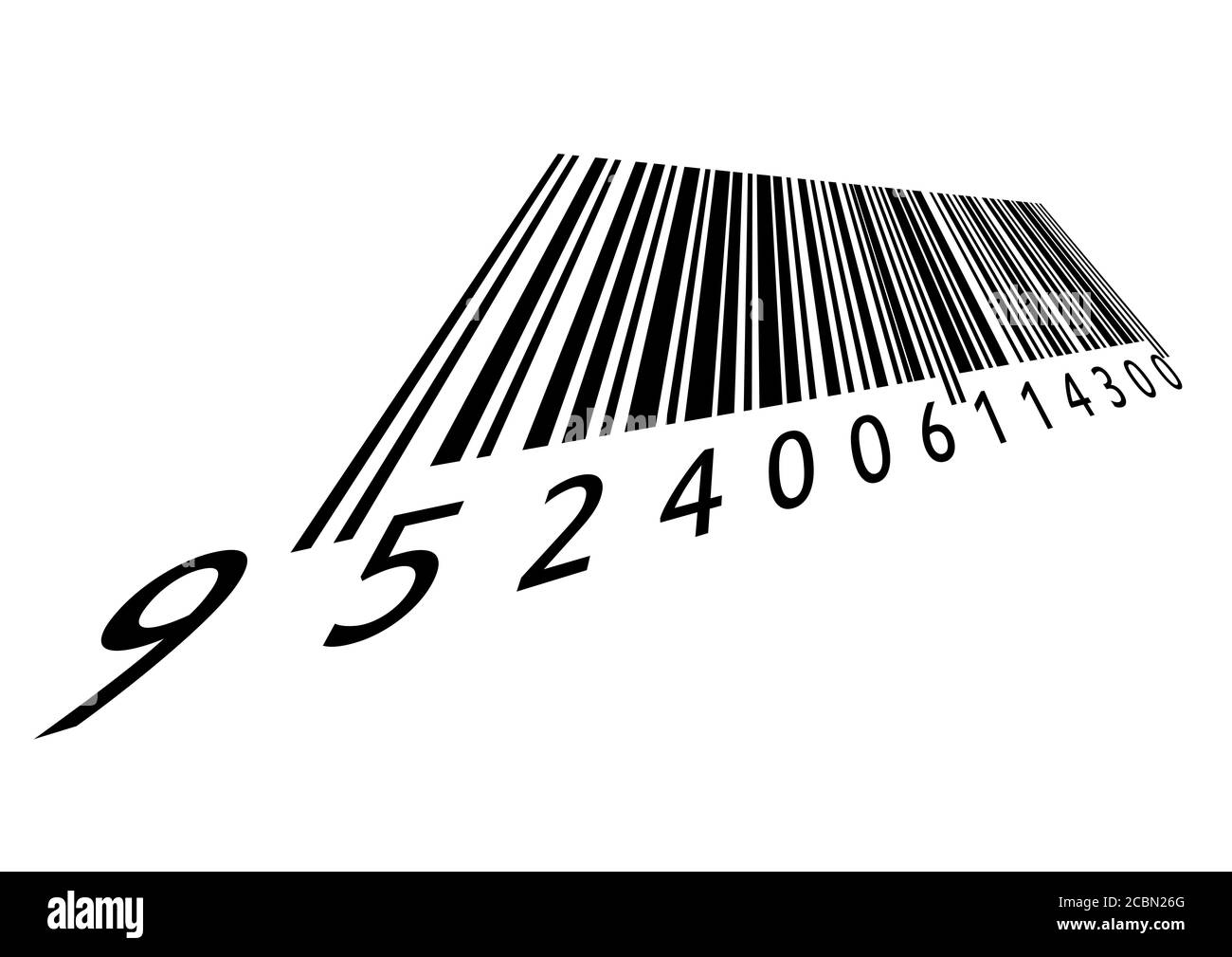3D rendering of a barcode isolated on white background Stock Photo - Alamy