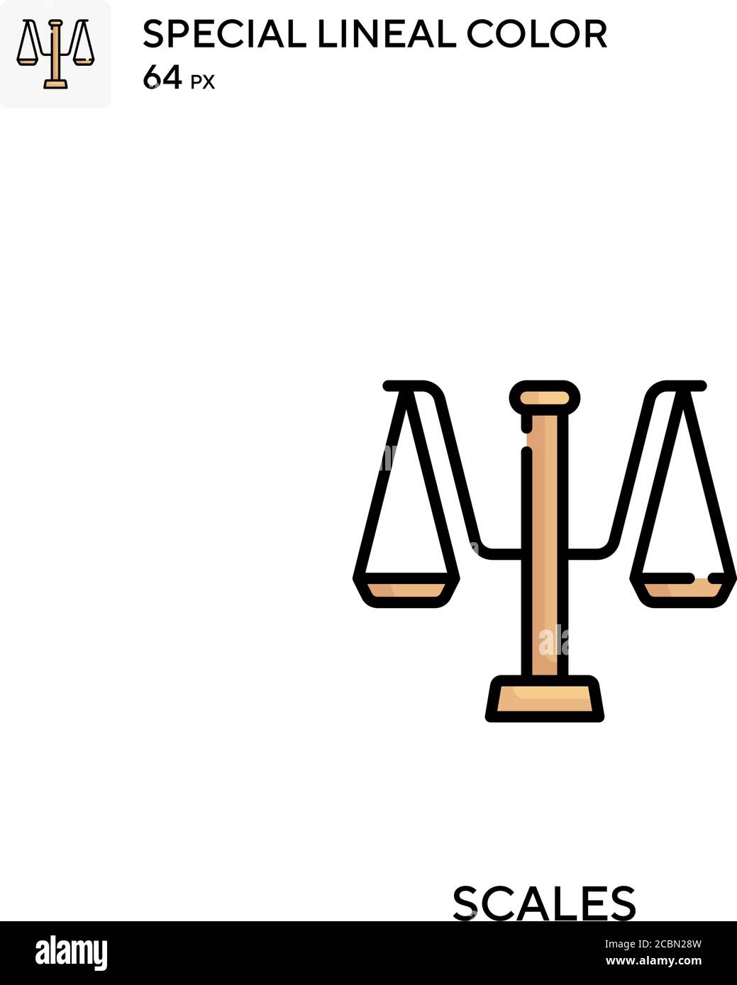 Scales Special lineal color vector icon. Scales icons for your business ...
