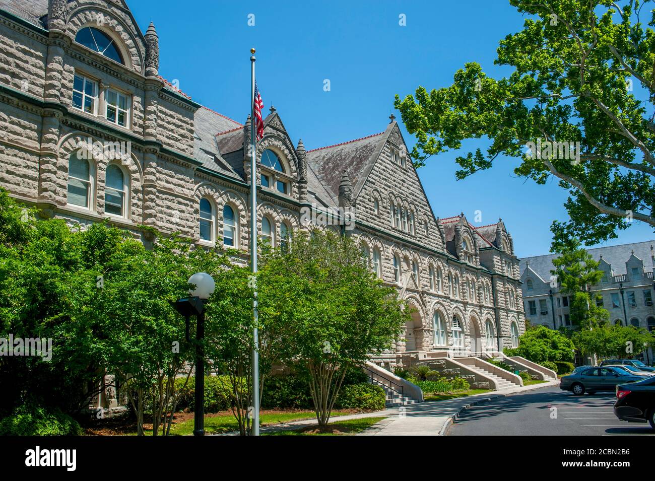 View of Gibson Hall at Tulane University, a private research university ...